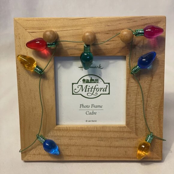 Hallmark | Accents | Hallmark Mitford 3d Christmas Lights Bulb Square ...